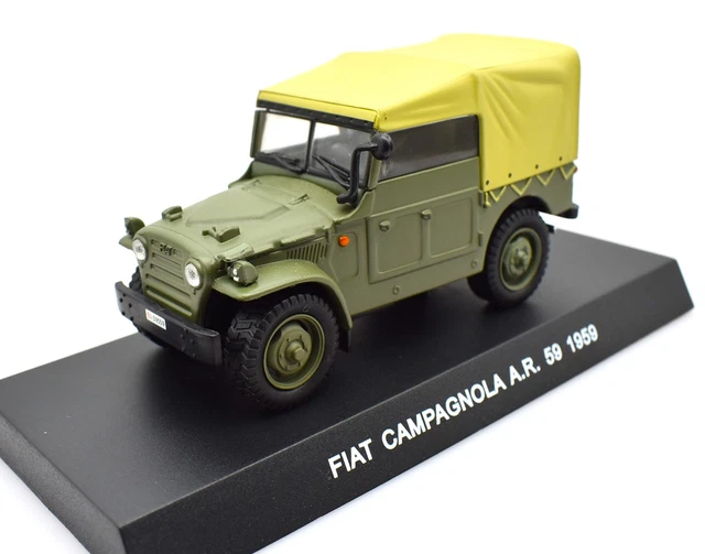 AUTO EJÉRCITO DE colección Escala 1:43 Fiat Campagnola Ar 59 diecast ...