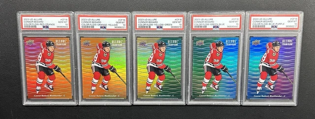2023-24 UD ALLURE Connor Bedard RC Color Flow Full Rainbow 🌈 (5 Cards ...