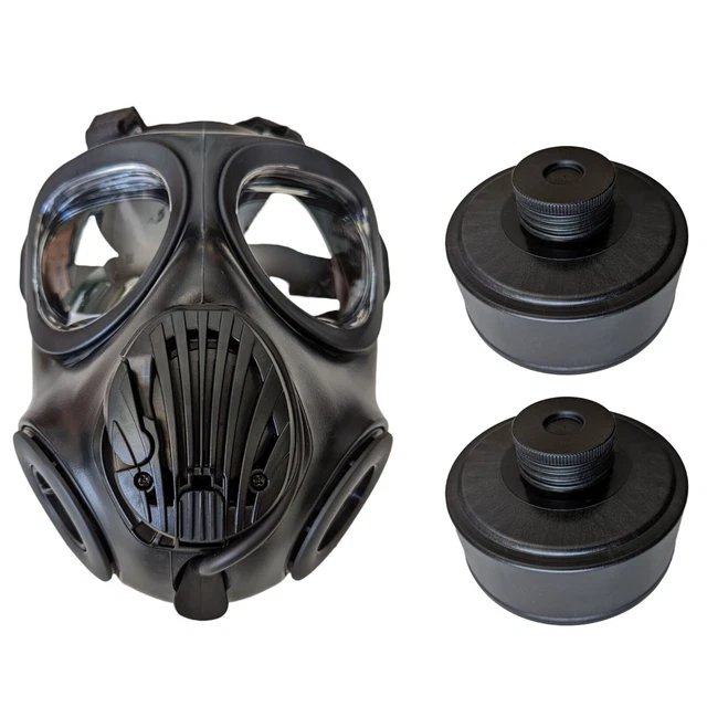 K3 MILITARY TACTICAL NATO 40mm Full Face CBRN Gas Mask Respirator 2 NBC Filters EUR 254,97 ...