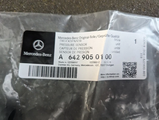 BOSCH 0281006278 ABGASDRUCKSENSOR Differenzdruck Sensor für MERCEDES ...