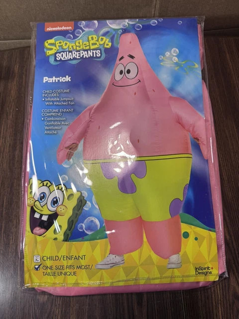 NEW! SPONGEBOB SQUAREPANTS Kids Patrick Star Inflatable Costume $35.00 ...