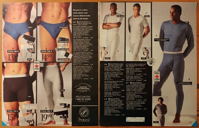 1994 - VINTAGE 2-Pg Paper Print Ad - Protocol Boxer Pants Mens ...