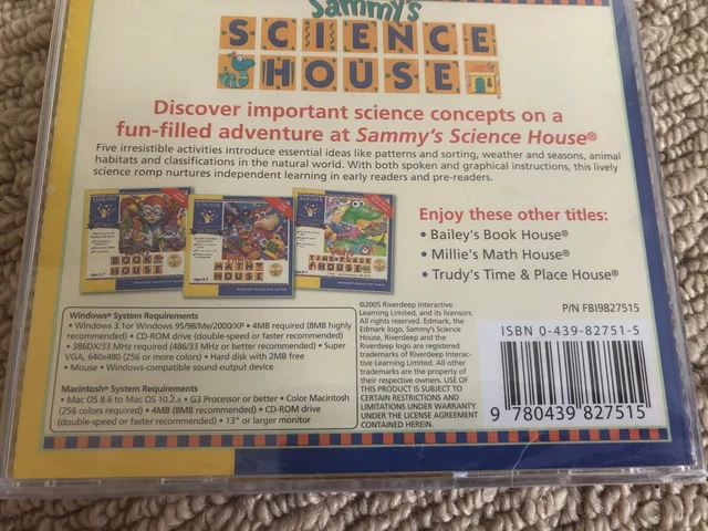 SCHOLASTIC SCIENCE HOUSE CD-ROM Education Software Windows MAC 3-7yr ...