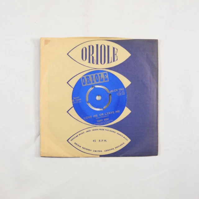 TERRY DENE - Geraldine/Love Me Or Leave Me- Uk Vinyl 7 45 - Vg/Vg+ £15. ...