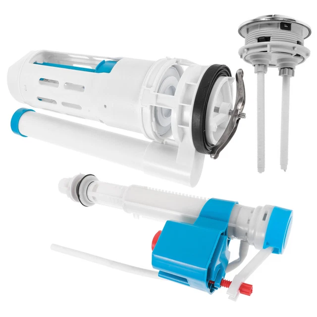 CISTERN FLUSH KIT Toilet Inlet and Outlet Valve Accessory Drain Valves ...