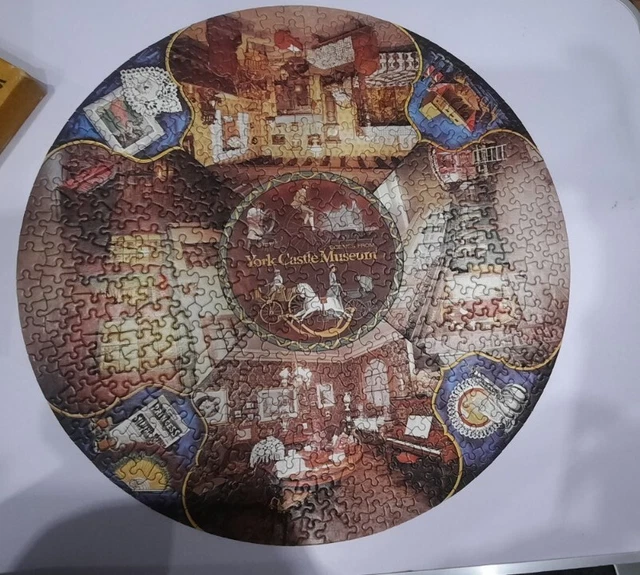 VINTAGE WADDINGTON’S YORK Castle Museum Circular Jigsaw Puzzle 500 ...