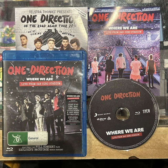 ONE DIRECTION WHERE We Are: Live from San Siro Stadium Blu-Ray 1D Harry ...