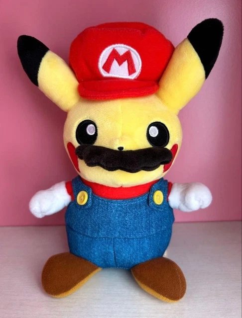 NINTENDO MARIO & Luigi Pikachu Plush Stuffed Toy set of 2 Pokemon ...