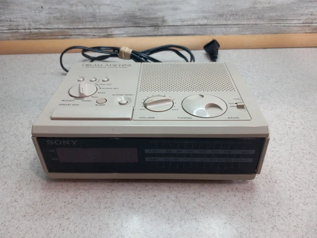 VINTAGE SONY DREAM Machine ICF-C2W Retro 1980s Digital Alarm Clock ...