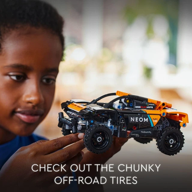 LEGO TECHNIC NEOM McLaren Extreme E Race Car, Off-Road Pull Back Car ...