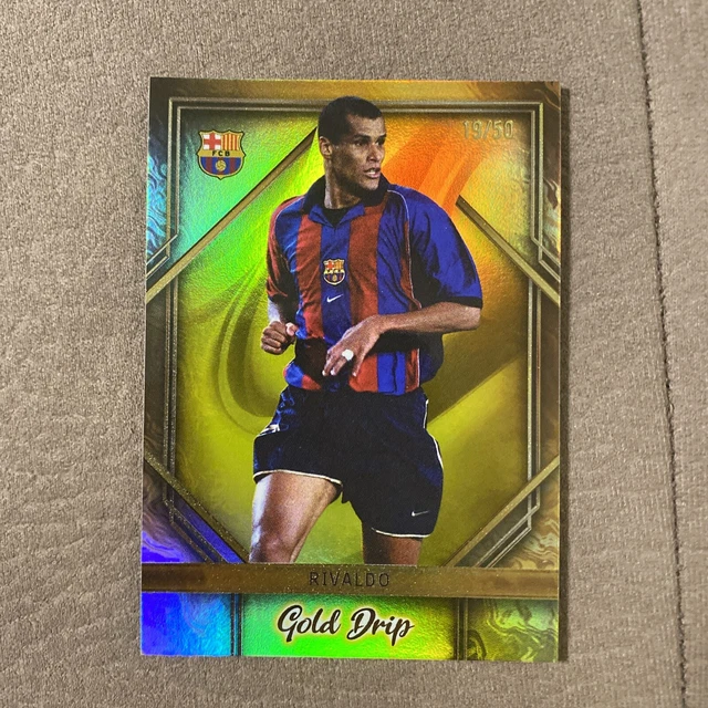 TOPPS BARCELONA TEAM Set 2023 2024 Gold Drip Rivaldo /50 EUR 29,99 ...