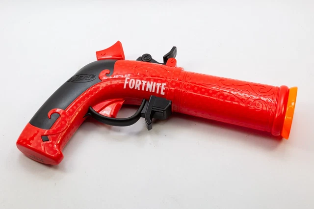 NERF FORTNITE FLINTLOCK Red Cosplay Pistol Foam Dart Blaster Working ...