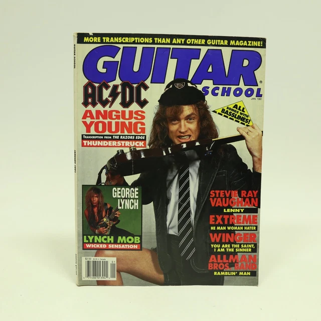 GUITAR SCHOOL MAGAZINE ANGUS YOUNG GEORGE LYNCH S.R.V. EXTREME January ...