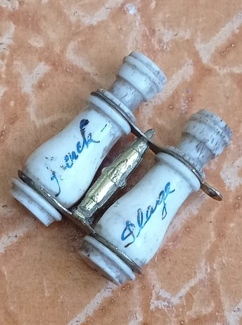 ANCIENNE PAIRE DE Jumelles Miniatures Vues Stanhope Berck Plage Os ...