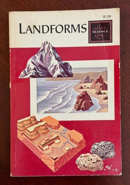 VTG GOLDEN SCIENCE Guide LANDFORMS Adams & Wyckoff 1971 ills pb book ...