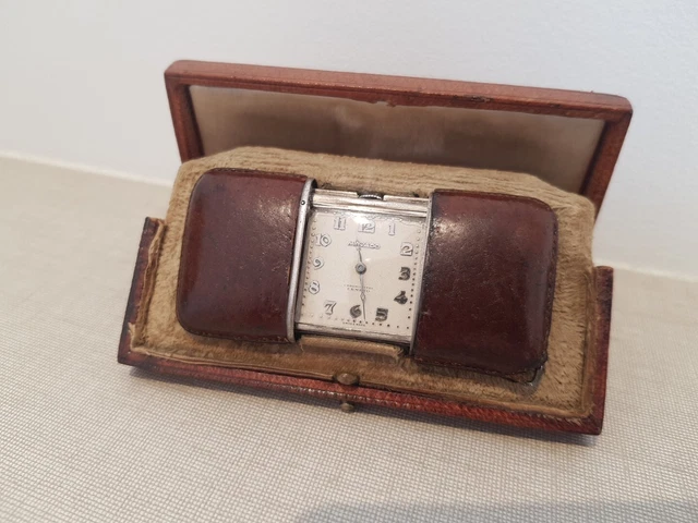 MONTRE DE SAC MOVADO Ermeto .Cuir Marron Dans Son Etui En Cuir ... MONTRE DE SAC MOVADO Ermeto .Cuir Marron Dans Son Etui En Cuir ...