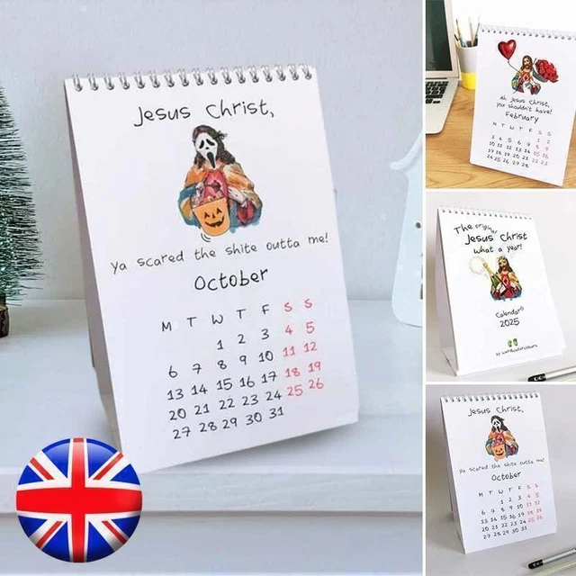 JESUS CHRIST WHAT A YEAR Calendar 2025, Inspiring Jesus Painting NEW £8 ...