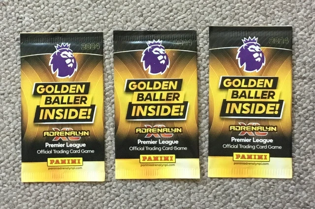 3 X PANINI Adrenalyn XL Premier League 2023/24, GOLDEN BALLER PACKS £2. ...