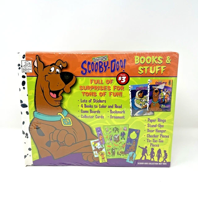 SCOOBY DOO CARTOON Network Activity Game Boards Stickers Coloring 2003 ...