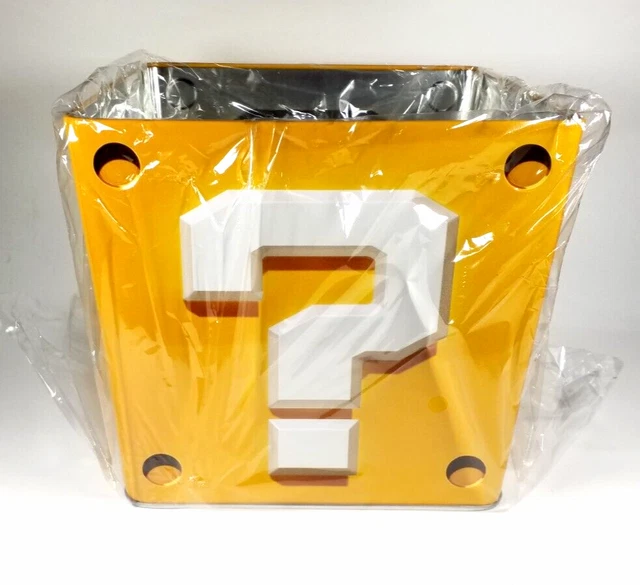 THE SUPER MARIO BROS. MOVIE Question Mark Tin Bucket Popcorn Storage ...