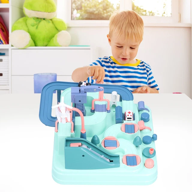 PARENT CHILD INTERACTIVE Small Car Rail Toys Big Adventure Race Track ...