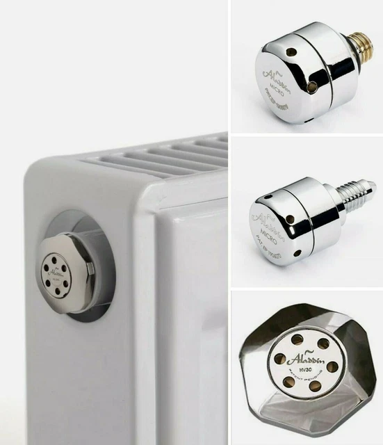 RADIATOR VALVES, SELF Bleeding Aladdin Valve Auto Vent BSP 1 Unit, 3 ...