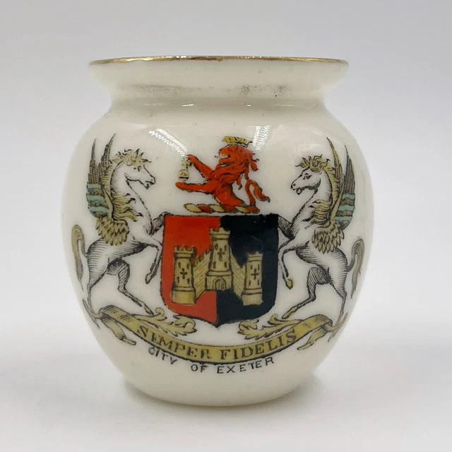 VINTAGE WH GOSS Crested China Model Of Old Windsor Urn - City Of Exeter ...