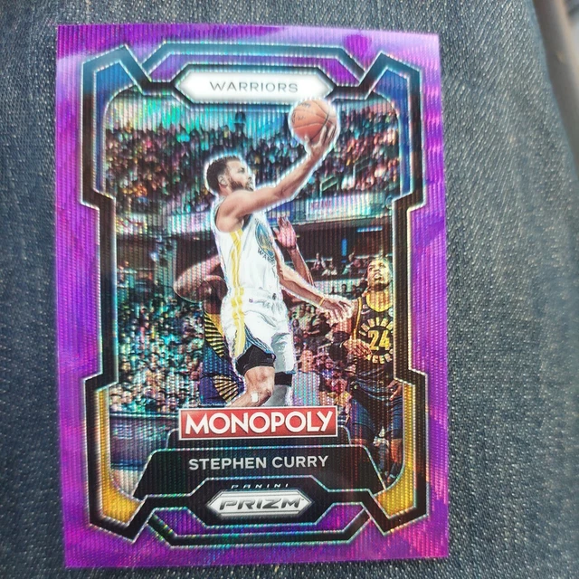 CARTA 2023-24 PANINI Monopoly Prizm STEPHEN CURRY Viola Wave Prizm #28 ...