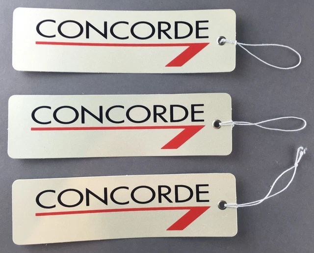 BRITISH AIRWAYS CONCORDE Cabin Baggage Tag X 3 Vintage Ba Airline ...