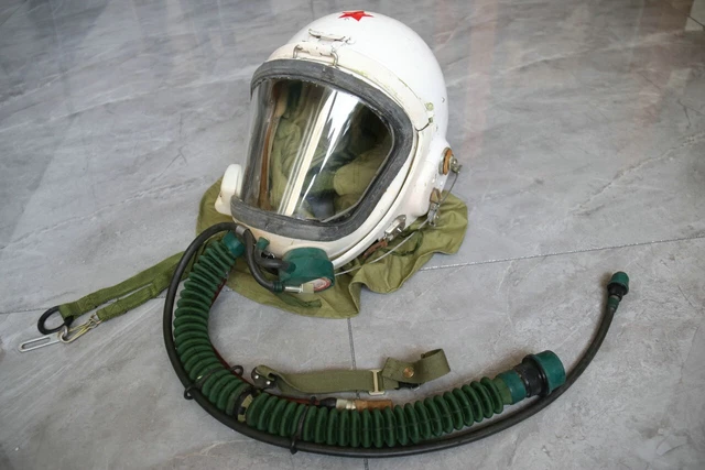 MIG-19 FIGHTER PILOT Flight Helmet Tk-1 (0803027),High Altitude Helmet ...