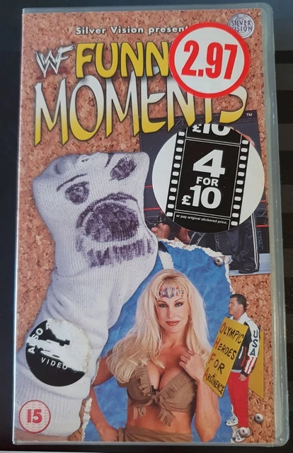 Wwf Funniest Moments Wrestling Video Tape Vhs Pal Wwe Wcw Ecw Tna Aew