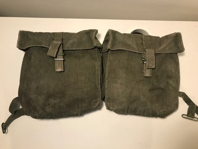 GRADE 1 GENUINE British Army 58 Pattern Webbing Kidney Pouch Set £7.50 ...
