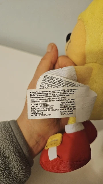 SONIC THE HEDGEHOG Super Sonic Plush Toy SEGA Collectible £7.54 ...