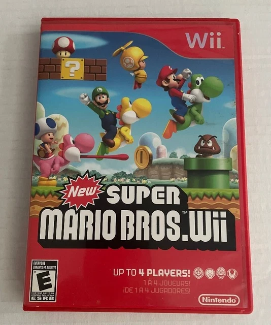 CIB NINTENDO WII Game-Super Mario Bros. (Case, Disc & Manual) Tested ...