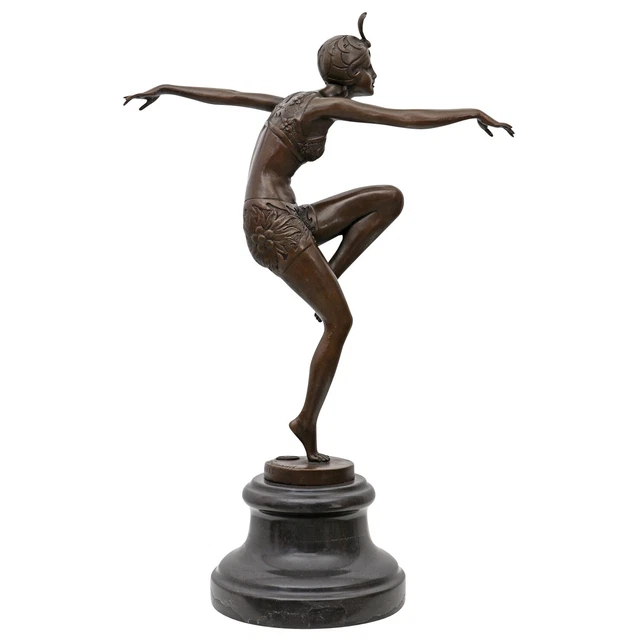 BRONZESKULPTUR BRONZE CON Brio nach Preiss Bronzefigur Skulptur Antik ...
