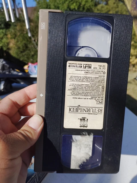 STAR WARS RETURN of the Jedi 1986 VHS Tape, CBS Fox Video, Hi-Fi Stereo ...