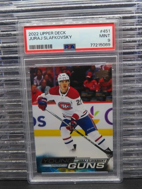 2022-23 PONT SUPÉRIEUR Juraj Slafkovsky YG jeunes armes recrue RC #451 PSA 9 EUR 12,12 - PicClick FR