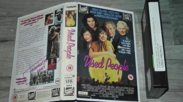 USED PEOPLE VHS Vid Big Box Timecode Sample Dealer Rental Tape TBC Cert ...