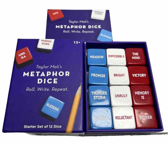 TAYLOR MALI'S METAPHOR Dice Roll. Write. Repeat Set of 12 Starter Dice ...