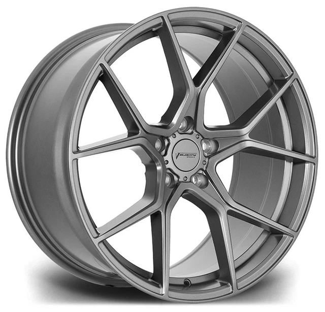 ALLOY WHEELS & Tyres Wider Rears 20" Velocity VF4 For VW Transporter T6 ...