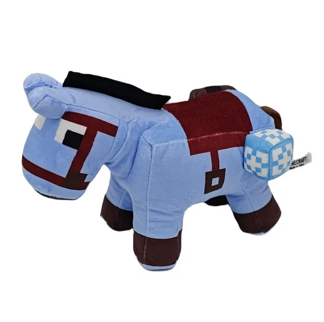 30CM BLUE SQUARE Horse Minecraft Plush Stuffed Animal Doll Soft Plush ...