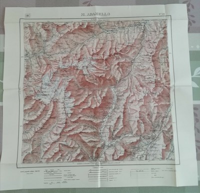 OLD MILITARY MAP Map M. Adamello. Sheet 20. 1931. Militaria £13.18 ...