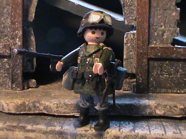 PLAYMOBIL CUSTOM SOUS-OFFICIER Bat.Ebbinghaus (Pologne-1939) Ref-0503 ...