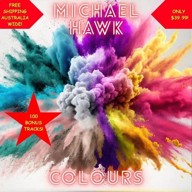 MICHAEL HAWK COLOURS USB New 2026 Rock Instrumental Digital Music $39. ...