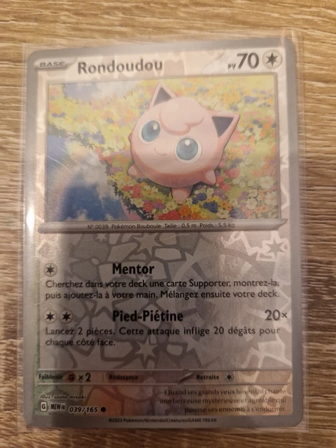 CARTE POKEMON RONDOUDOU 039/165 REVERSE EV3.5 MEW 151 FR NEUF EUR 1,00 ...