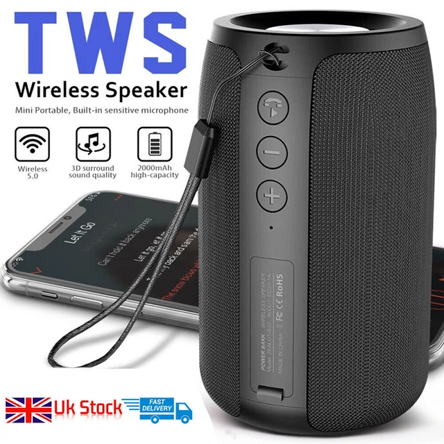 ZEALOT HIGH BASS Ultra Loud Outdoor Bluetooth Speakers Portable ...