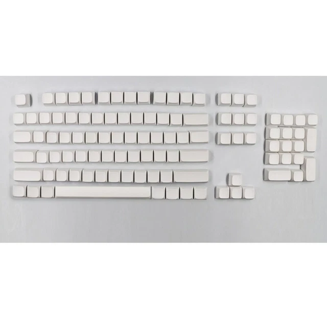 XDA PROFILE BLANK Keycaps Minimalist White Mechanical Keyboard Keycap ...