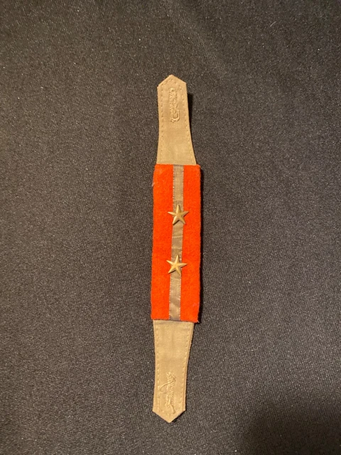 WW2 IJA IMPERIAL Japanese Army Shoulder Board Gunso Sergeant Rank ...