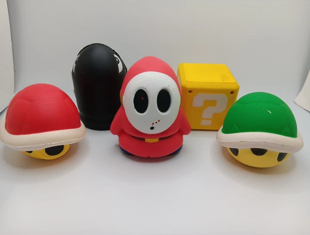 5 JAKKS PACIFIC World of Nintendo Super Mario Squish-Dee-Lish Squishy £ ...