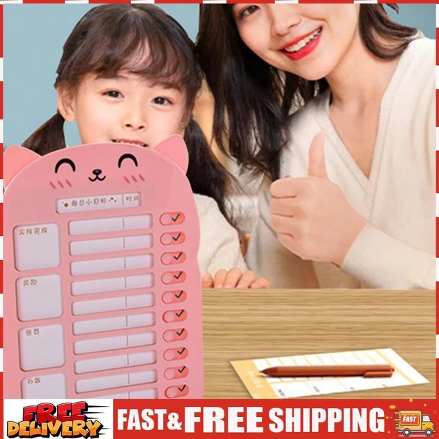 DAILY ROUTINE CHART Cute Portable Chore Chart Memo Board Manage Kids Good Habits EUR 7,09 ...